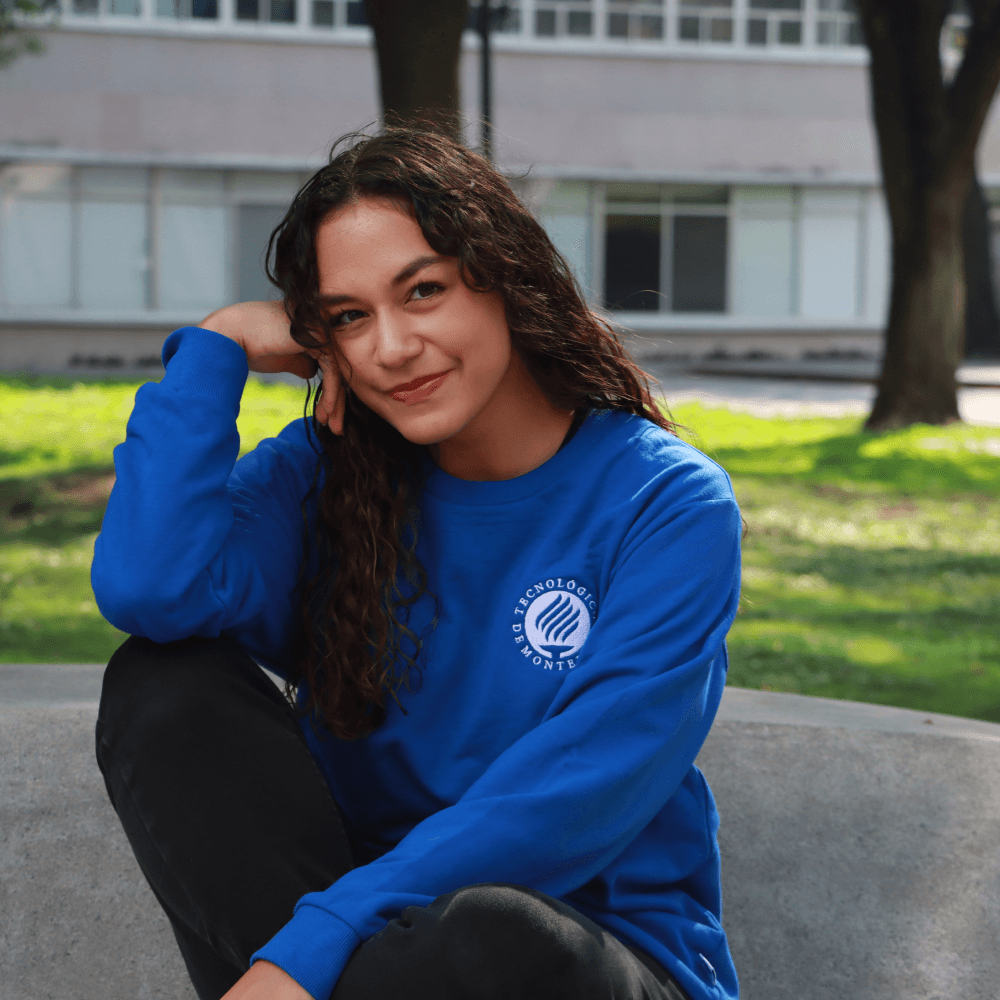 Sudadera Crewneck azul rey FLAMA