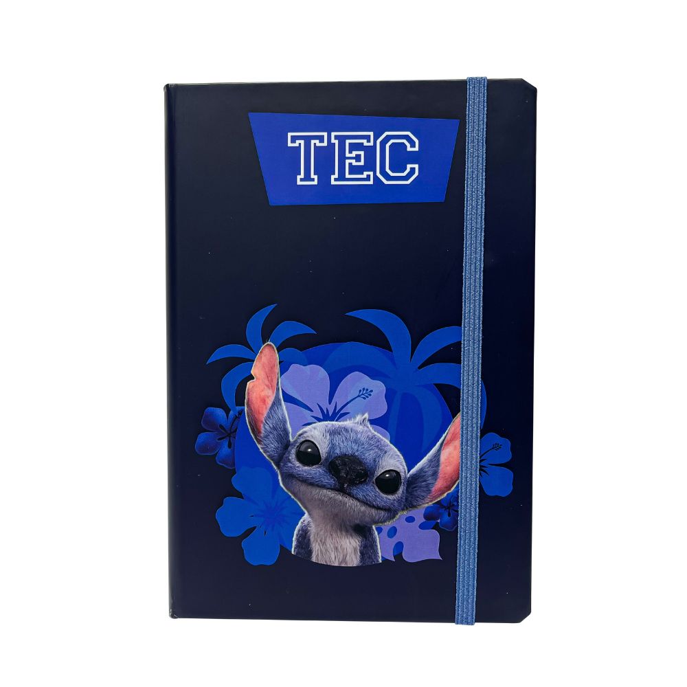 Libreta Disney Stitch LA TEC, Azul Marino